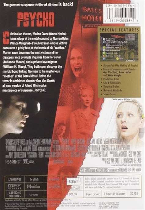 Psycho The Movie Remake 60 Photos Moonagedaydream Film