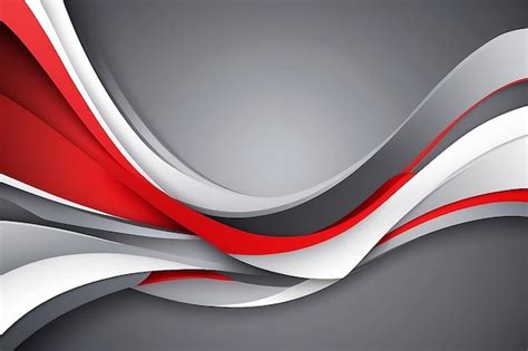 Premium Photo Abstract Red Gray White Background Modern Futuristic Design