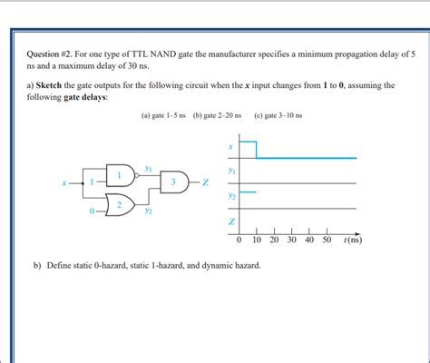 Solved Question 2 For One Type Of Ttl Nand Gate The