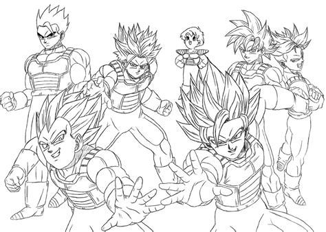 Trunks Super Saiyan Coloring Pages Coloring Pages