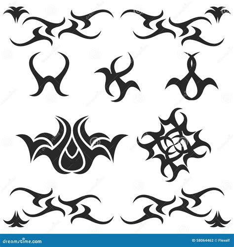 Abstract Elements Stock Vector Illustration Of Line 58064462