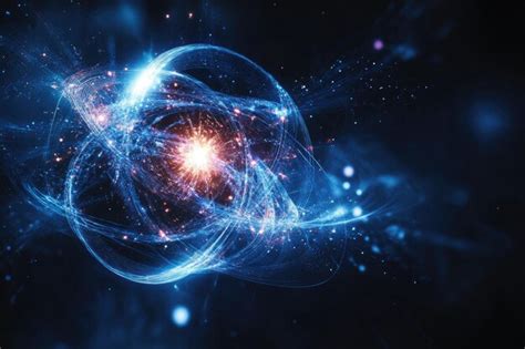 String Theory Depiction Of Quantum Strings Showcasing The Subtle Dynamic Interactions At Heart