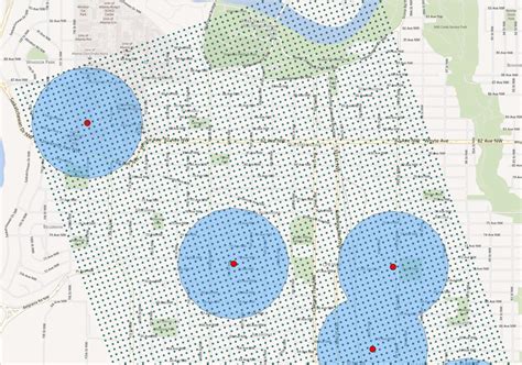 buffer qgis regular points around each polygon in a layer vs all