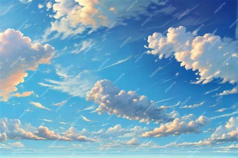 Premium Photo Blue Sky Background Sky Background Sky Wallpaper Ai
