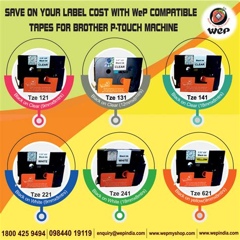 Compatible Tapes For Brother P Touch Machine