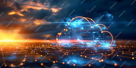 Premium Photo Cloud Computing A Modern It Infrastructure Solution For