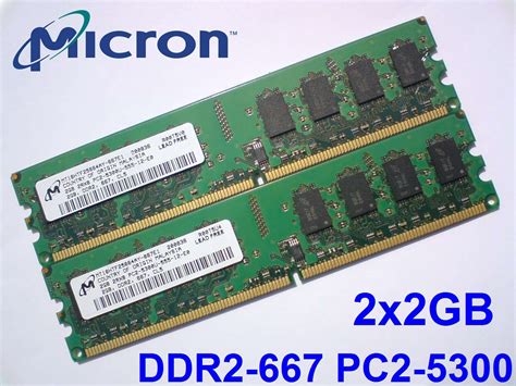 4gb 2x2gb Ddr2 667 Pc2 5300 240pin 667mhz Micron Pc Desktop Memory Ram Speicher Ebay