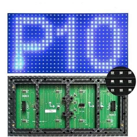 P10 BLUE SMD LED Display Panel Semi Outdoor LED Module SMART HALLROAD