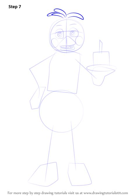How To Draw Toy Chica From Five Nights At Freddys Five Nights At