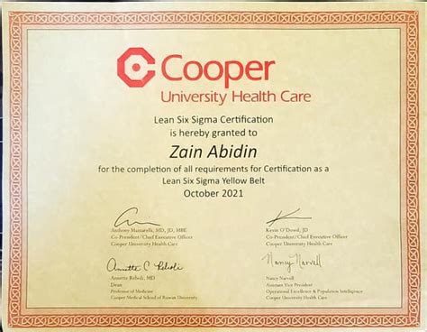 Lean Six Sigma Yellow Belt Certification Ppt