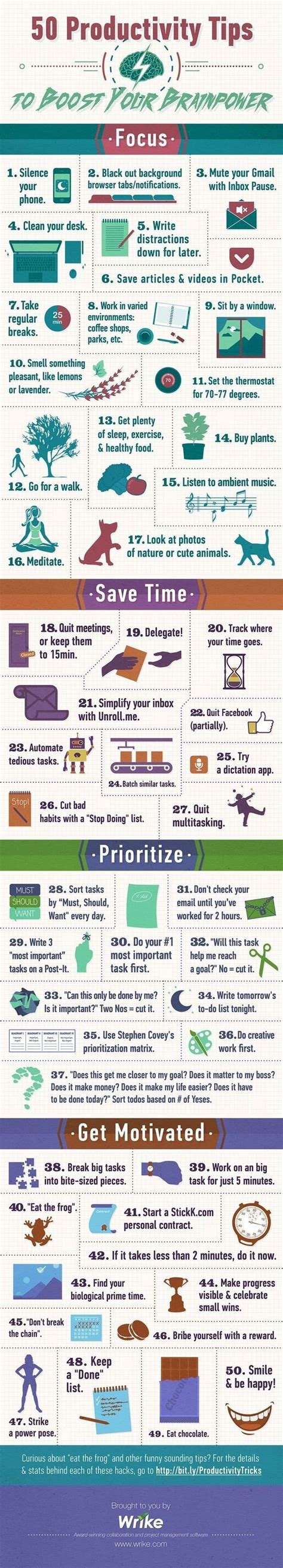 50 Productivity Tips R Coolguides