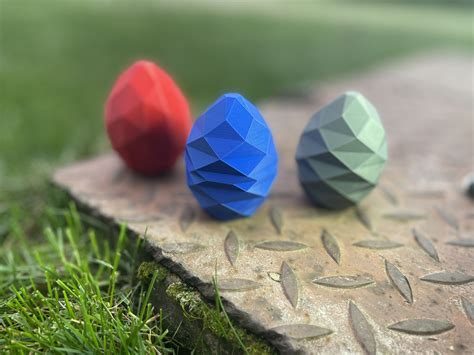 Low Poly Easter Egg By Rg Download Free Stl Model