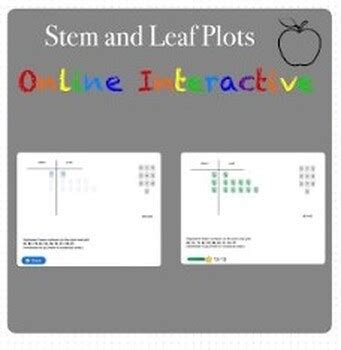 Stem And Leaf Plots Online Interactive By J Rico TPT