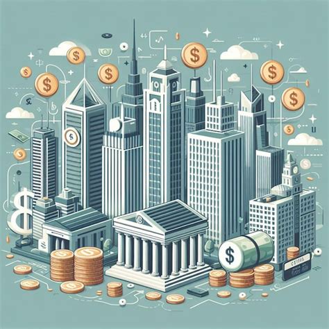 Vector Illustration Of Finance And Money Premium Ai Generated Image