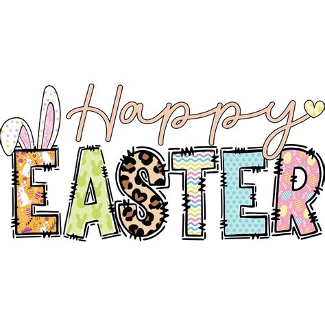 Easter Happy Easter Doodle Apparel Printing Solutions