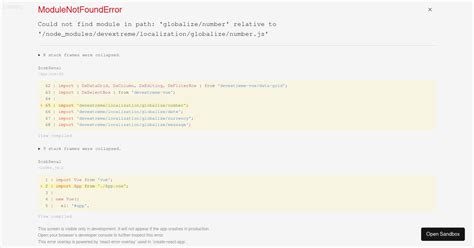 Using Globalize Devextreme Localization Codesandbox