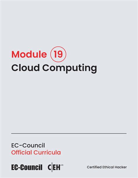 Cehv13 Module 19 Cloud Computing Security Guide Expert Training