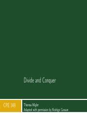 Divide And Conquer Strategy Breaking Down Problems And Finding Course Hero