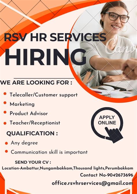 rajeswari shankar on linkedin rsv hr services hiring telecaller