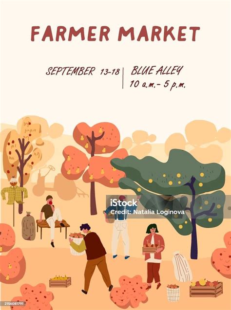 추수 축제 다채로운 포스터 계절 농업 행사 광고 텍스트의 위치 가을에 대한 스톡 벡터 아트 및 기타 이미지 가을 계절