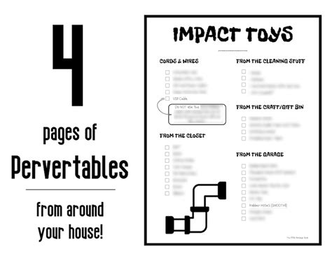 Impact Play Pervertables Checklist And Guide For Spanking Diy Bdsm Toys