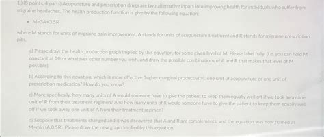 Solved 1 8 Points 4 Parts Acupuncture And Chegg Com