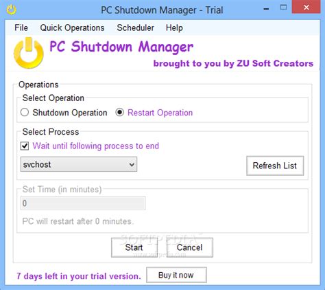 Pc Shutdown Manager Download Softpedia
