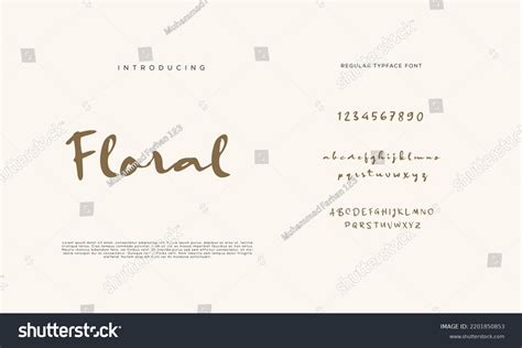 Handwritten Script Font Hand Drawn Brush Stock Vector Royalty Free 2201850853 Shutterstock