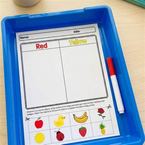 Mathematics Math Science Color Sorting And Classifying Activities Worksheets