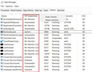 How To View DPI Awareness Mode Of Apps In Task Manager