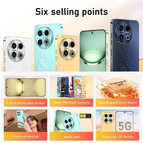 2025년 신제품 15가지 초고가 휴대폰 4g 5g 듀얼 Sim 안드로이드 글로벌 버전 7 3인치 휴대폰 7800mah 배터리 스마트폰 Gearbest