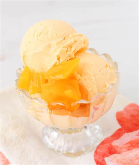 Ninja Creami Peach Frozen Yogurt I Dream Of Ice Cream