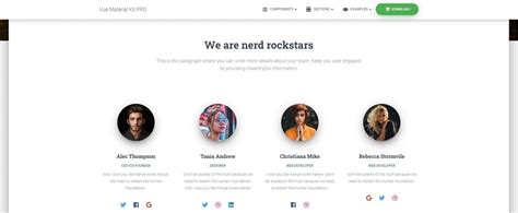 Vue Material Kit Pro Updated