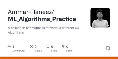 Github Ammar Raneezmlalgorithmspractice A Collection Of Notebooks