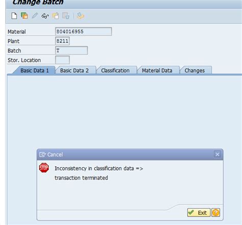 Solved Getting Inconsistency In Classification Data Sap Community