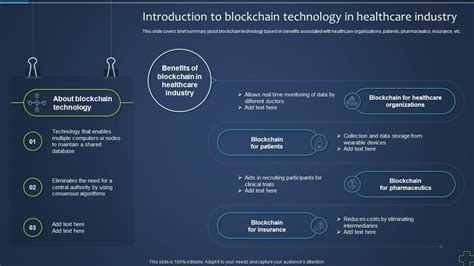 Introduction To Blockchain Technology In Healthcare Revolutionizing