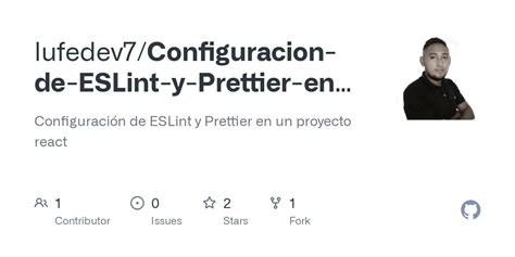 Github Lufedev7configuracion De Eslint Y Prettier En Un Proyecto