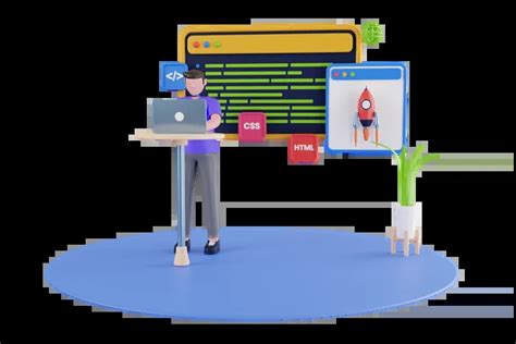 Back End Development Concept With Coding And Programming 3d Illustration Free Download Design