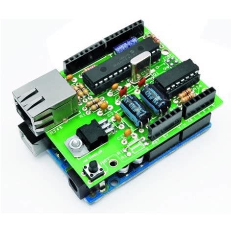 Low Cost Ethernet Shield With ENC J Economical Alternative To Original Arduino Ethernet Shields
