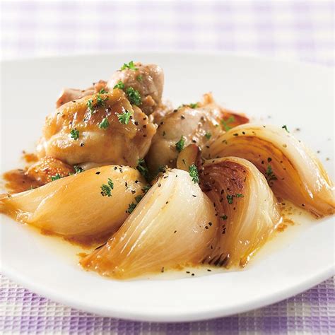 新玉ねぎと鶏モモ肉の炒め蒸し｜だいどこログ 生協パルシステムのレシピサイト レシピ レシピ 料理 レシピ 鶏モモ肉