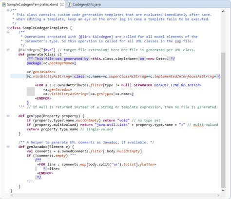 Eclipse Based Code Generation For Enterprise Architect Models