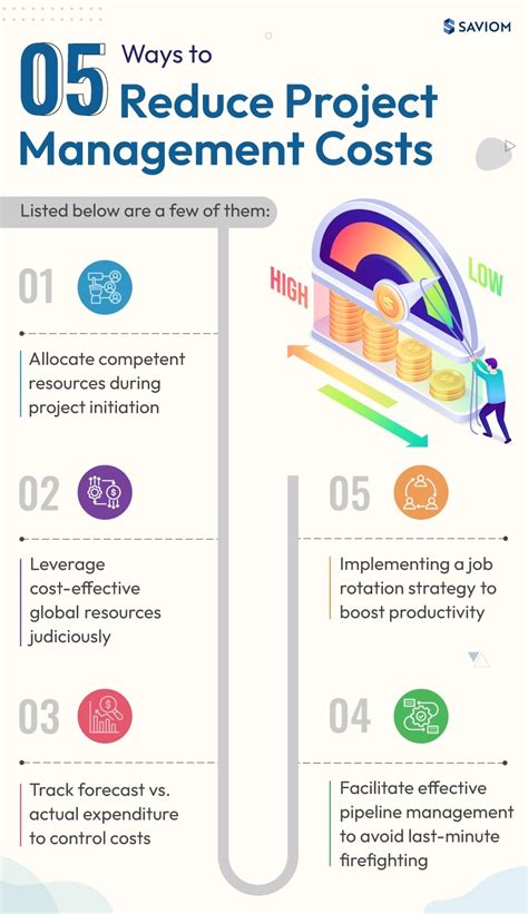 Infographic Ways To Reduce Project Management Costs