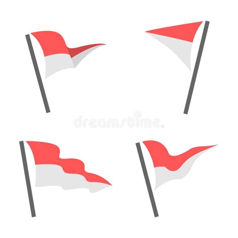 Indonesia Merdeka Background Banner With Flag Stock Vector
