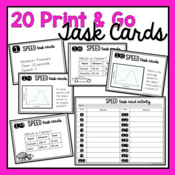Speed Task Cards Print Digital The Trendy Science Teacher