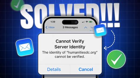 How To Fix Cannot Verify Server Identity Mail App Issue On Iphone After
