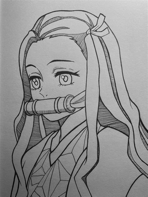Nezuko Character Drawing Anime Drawings Naruto Sketch Drawing