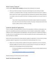 Unit Lab Pdf What S Inside A Computer Visit The Website What S Inside A Computer And