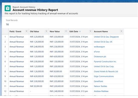 how to create a report on object field history tracking in salesforce
