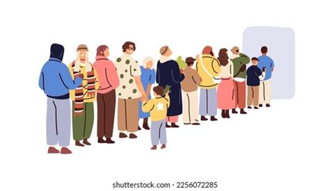 Queue Of People