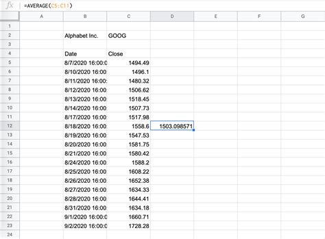 How To Get Average In Google Sheets Average Last N Values In Google